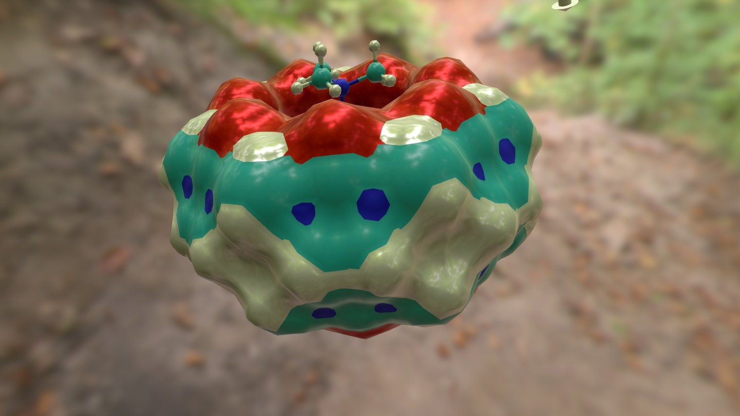 CB[7].naphthalene-2,6-di(NMe3) - Download Free 3D model by cwo [7f6d0ed ...