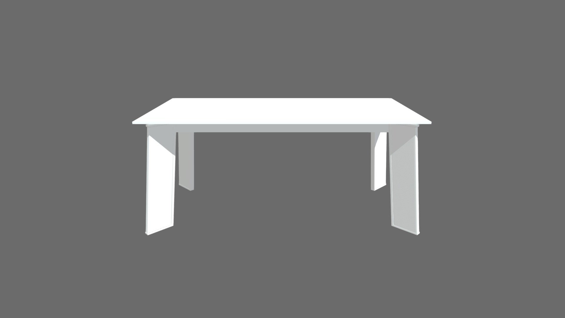 Dinning table white - 3D model by stojko [7f6d70a] - Sketchfab