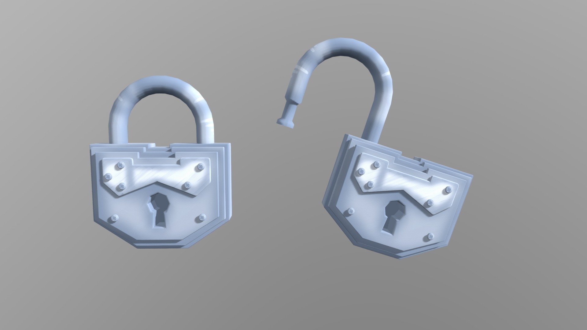 Stylized Lock - 3D model by MatthewGrantJohnson [7f6e934] - Sketchfab