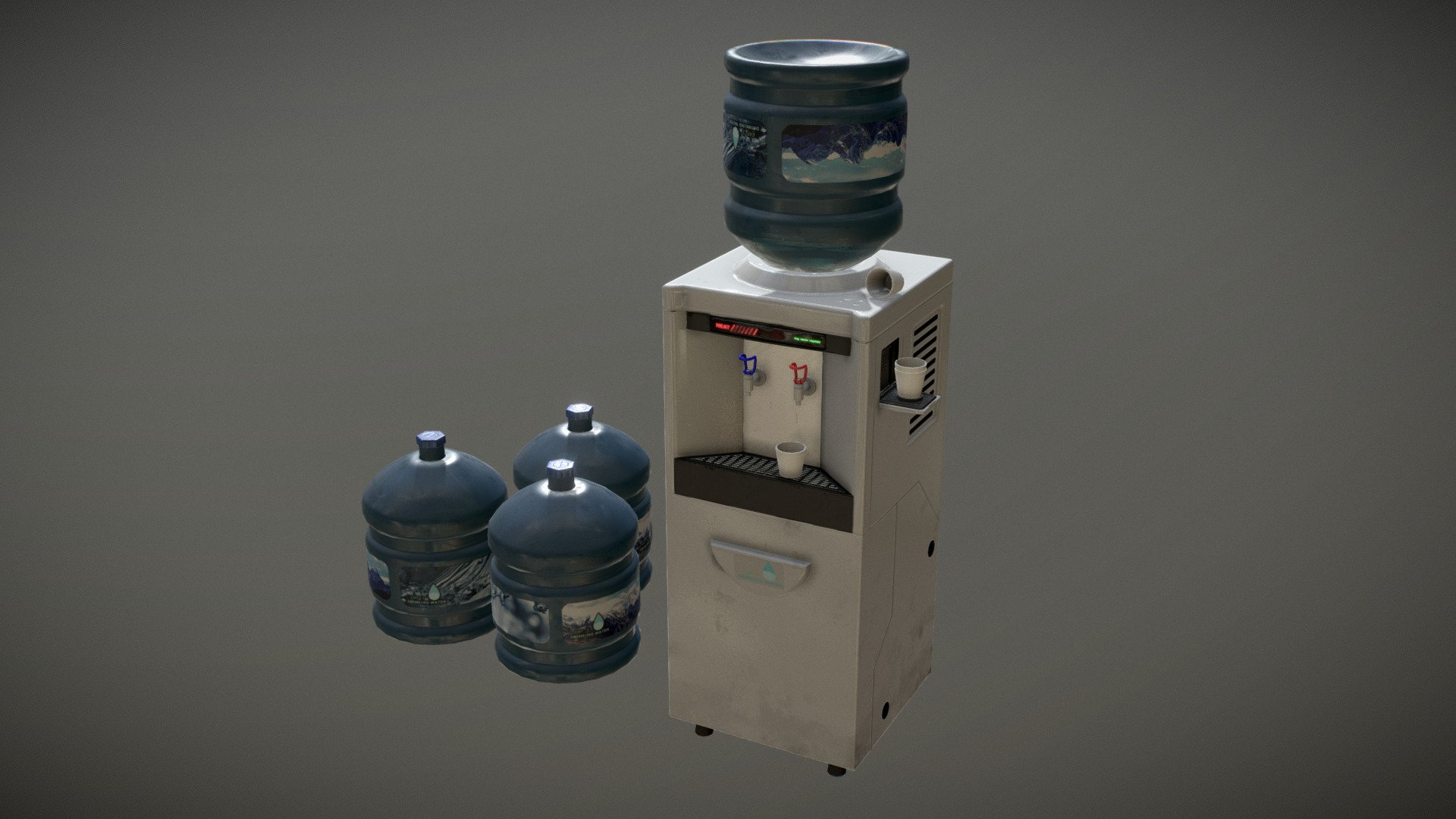 Water Dispencer - PBR - Game Ready - Download Free 3D model by RavenLoh ...
