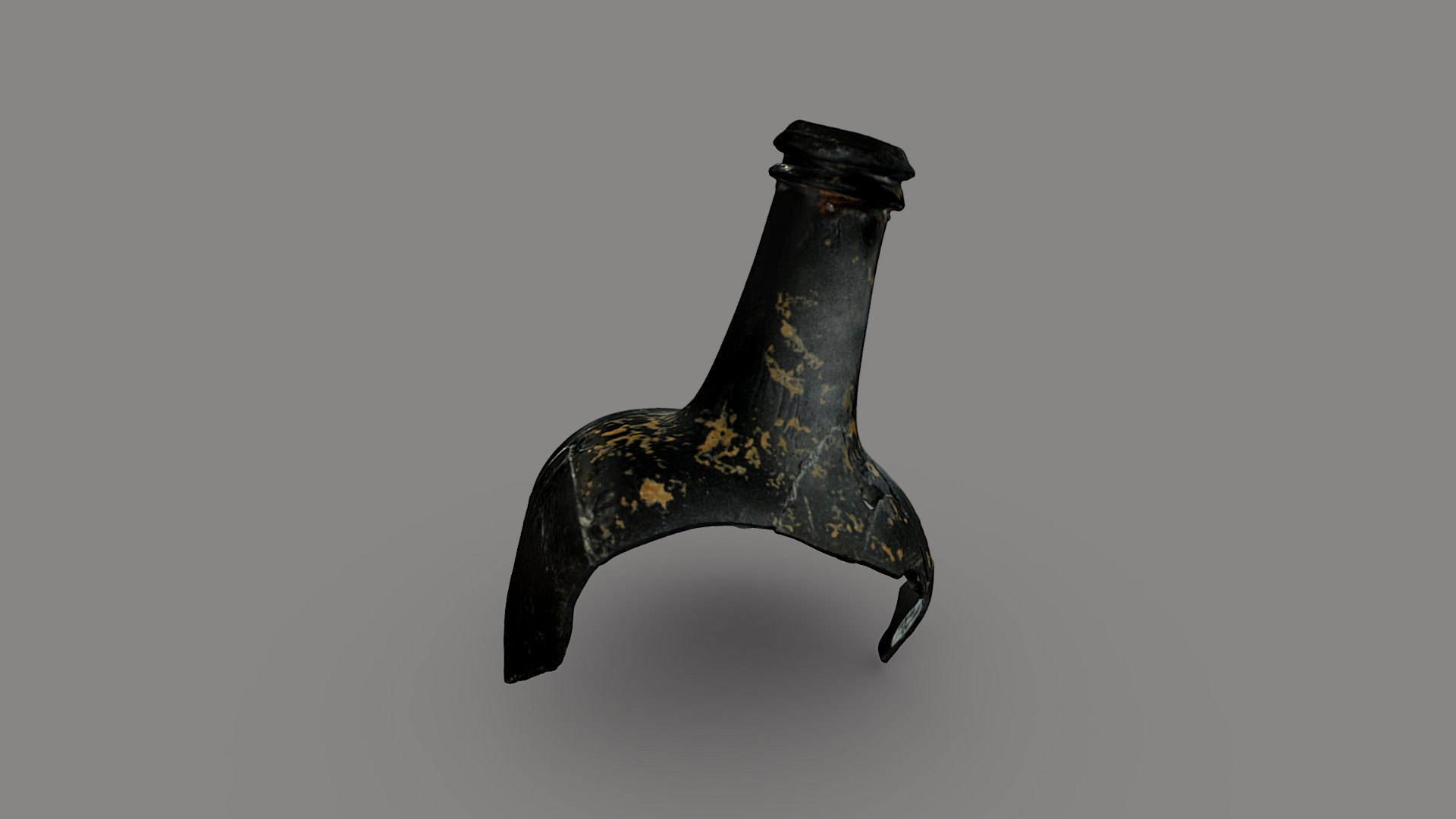 Blown in Mold Wine Bottle Neck - 3D model by The Herring Run ...