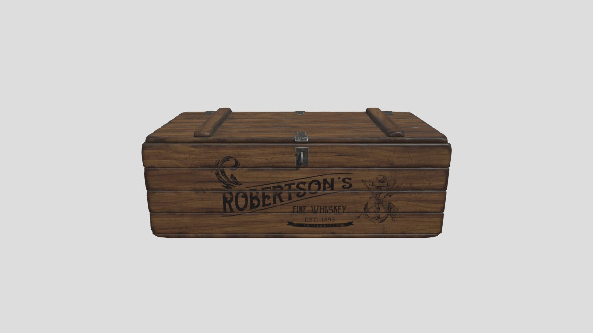 Vintage Wooden Box - 3D model by stratoprado [7f7620b] - Sketchfab
