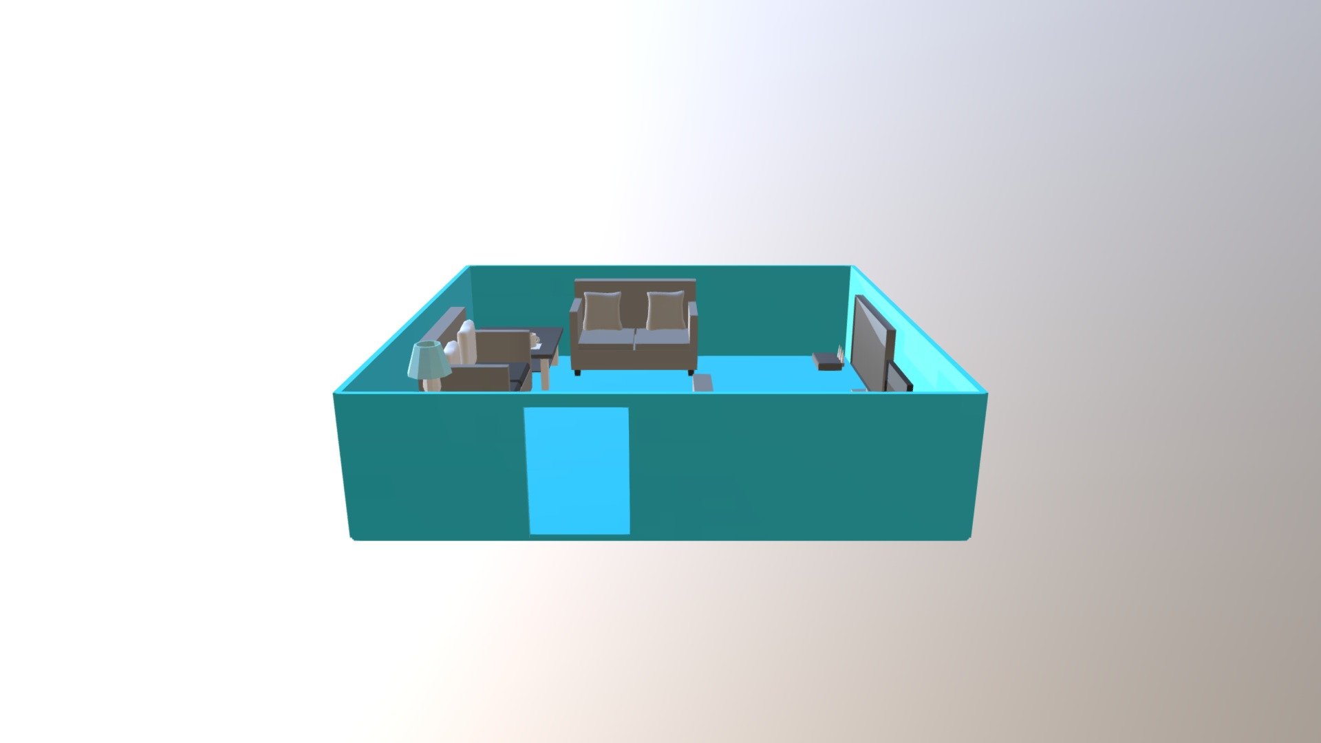 Sitting Room - 3D model by Brad.Tully [7f77eb3] - Sketchfab