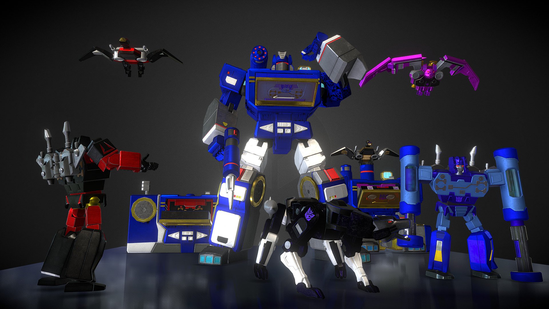Soundwave_OG Cassette Squad - 3D model by RedPanther [7f7819e] - Sketchfab