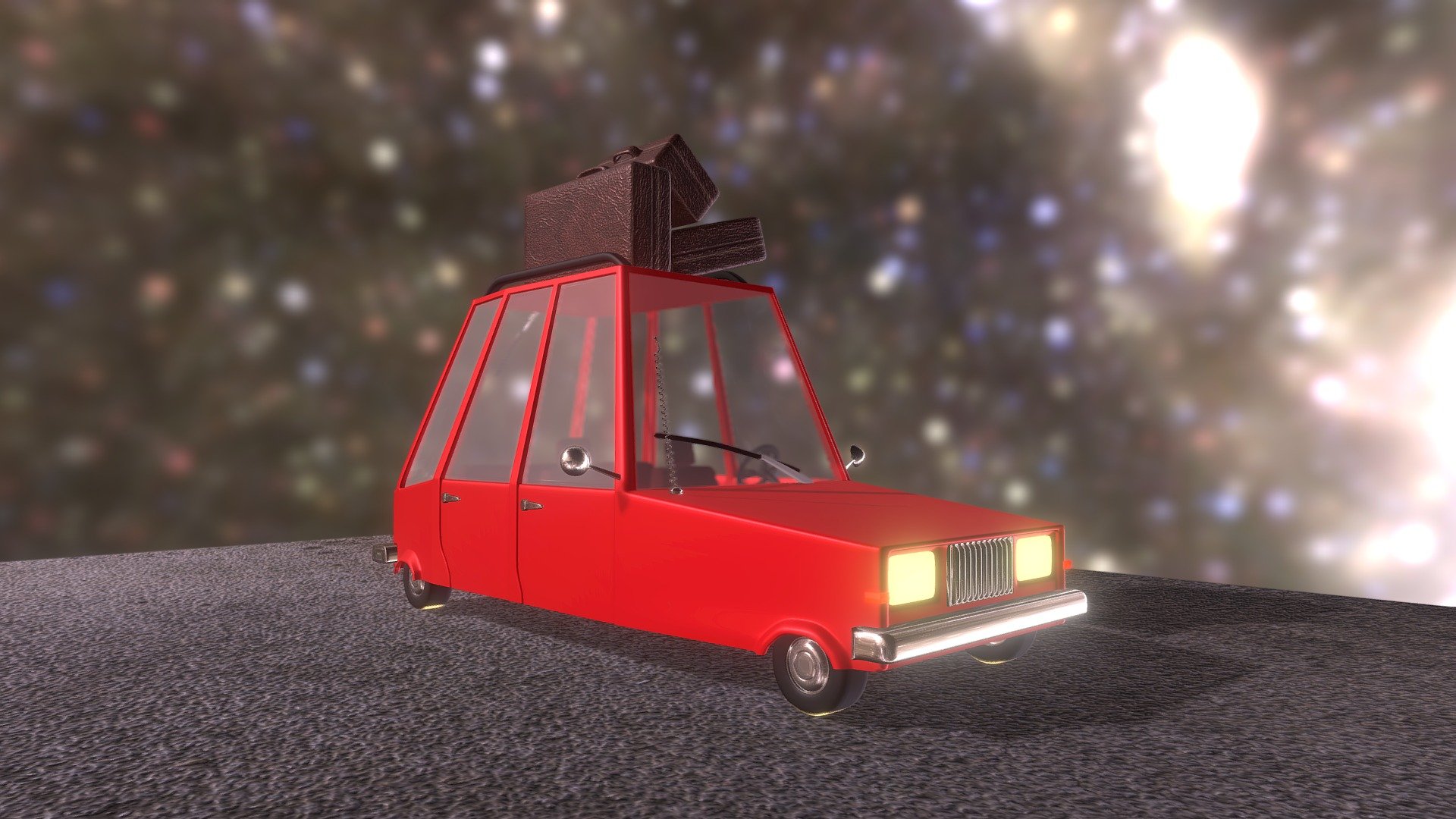 Cartoon Car Combi - Buy Royalty Free 3D model by pinotoon [7f7a826 ...