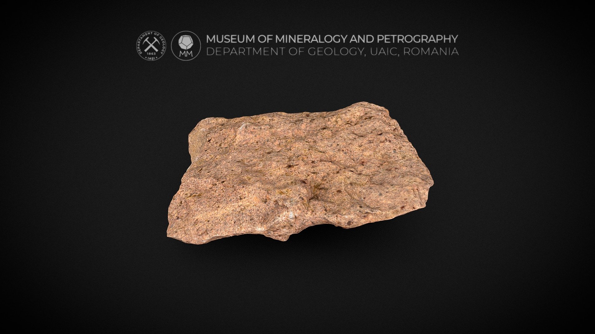 Alkali feldspar Granite (igneous rock) - 3D model by Museum of ...