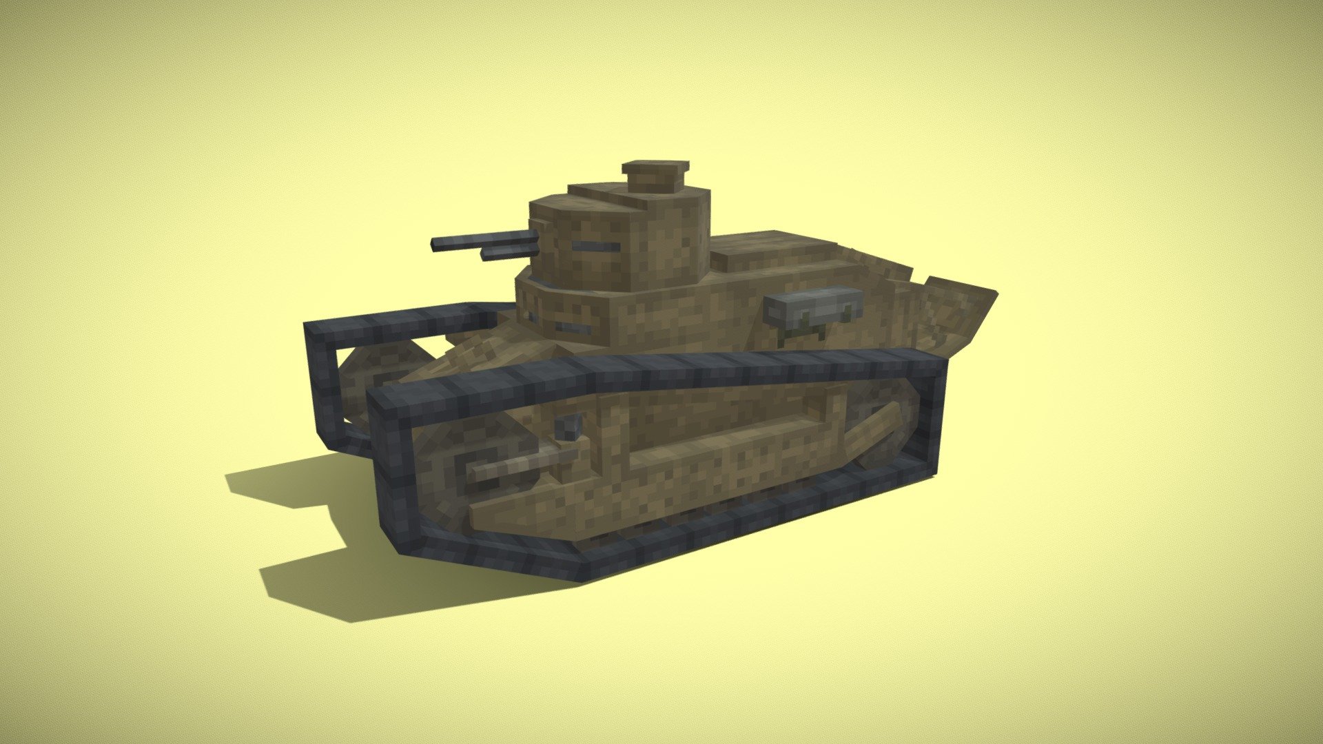 Renault FT-17 | Minecraft - 3D model by Arkharov (@arkharovz) [7f7f500 ...