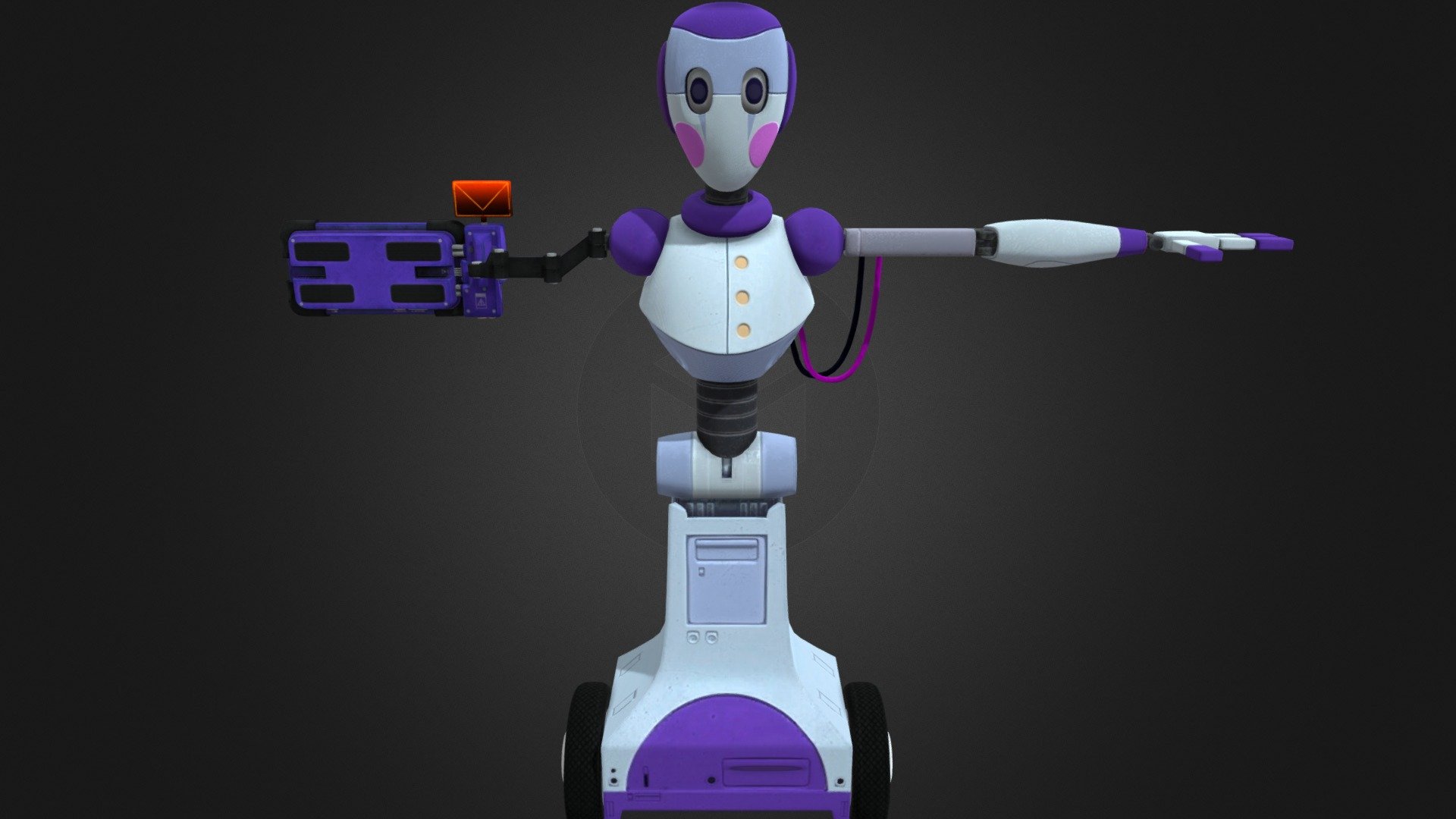 S.T.A.F.F. Party Bot | Security Breach - 3D model by juztandy ...
