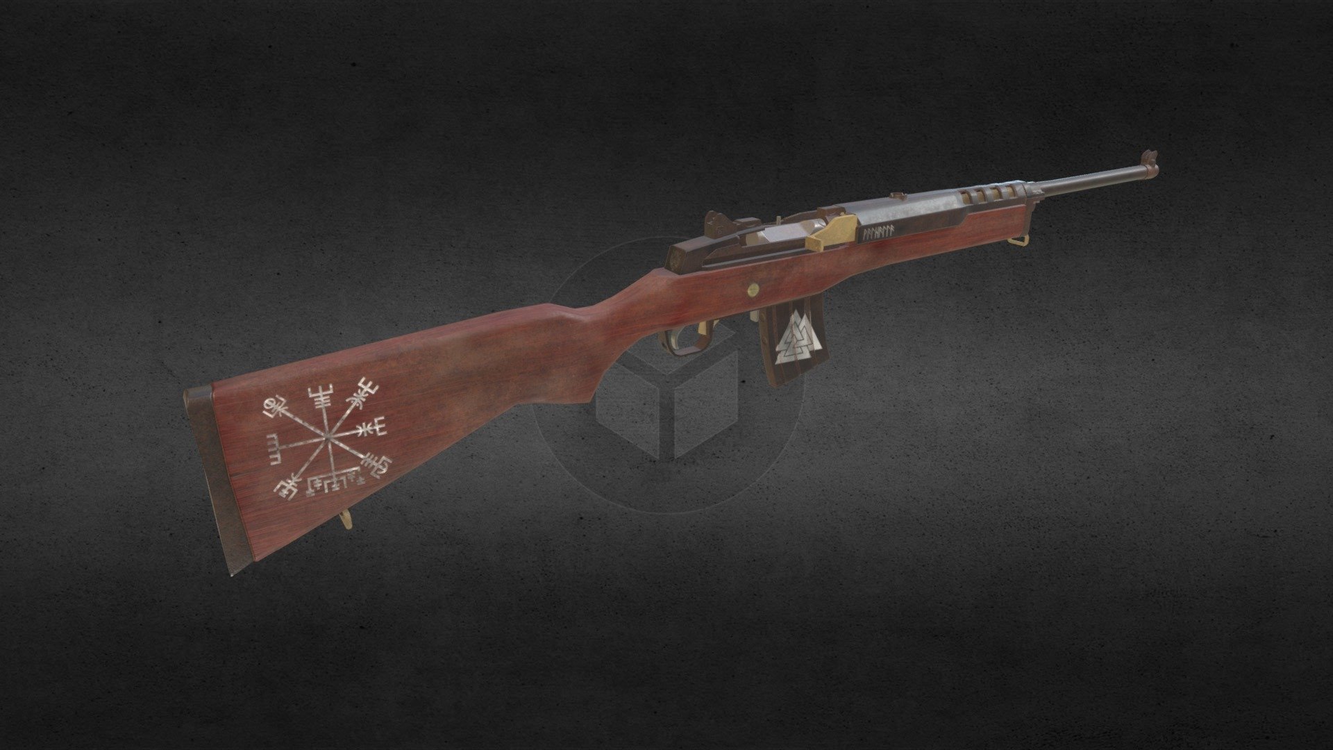 Ranch Rifle Custom Texture - 3D model by TannerVanBurton [7f81d65 ...
