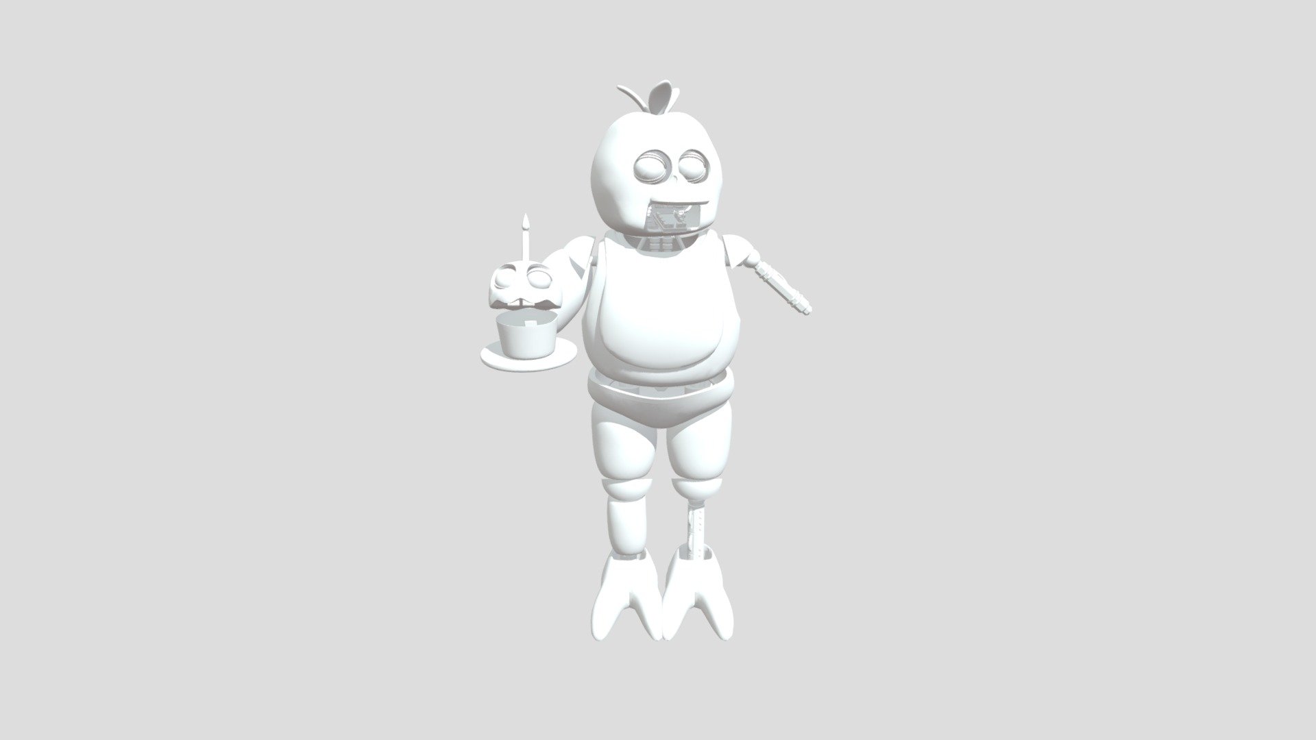 Ignited Chica And Carl the cupcake - Download Free 3D model by ...