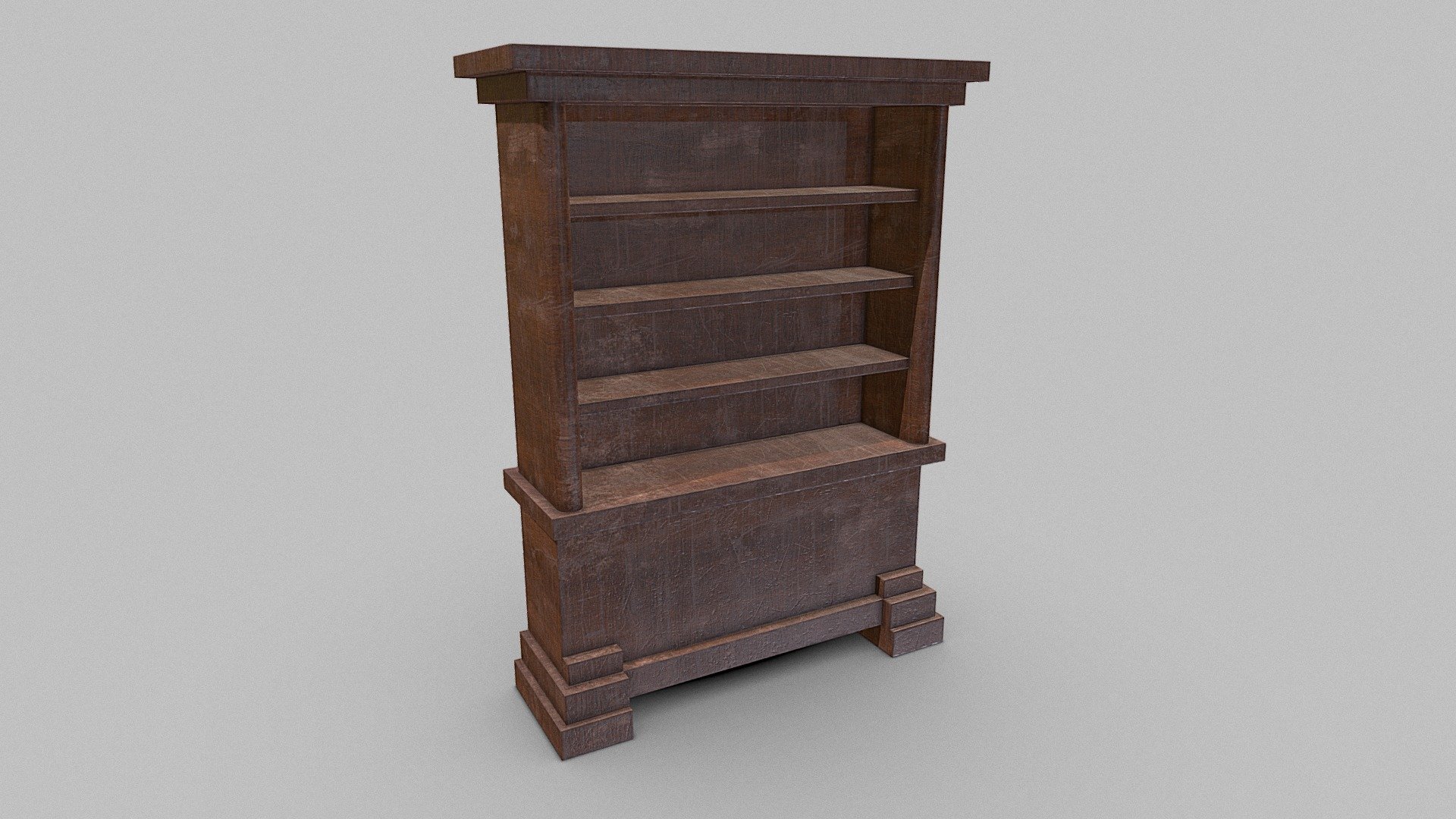 Bookcase - Download Free 3D model by Sousinho [7f82ce1] - Sketchfab