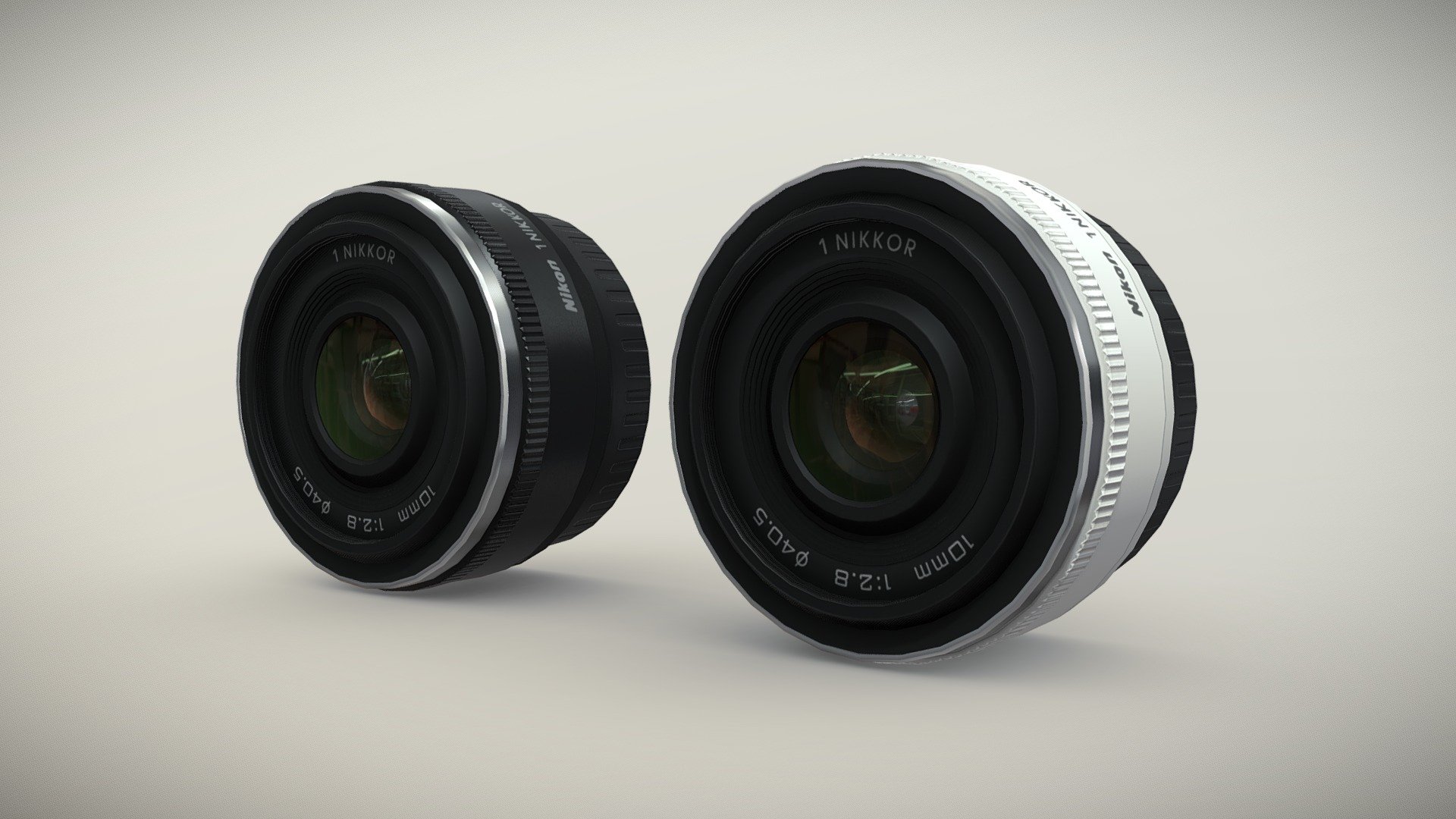 Nikon 1 Nikkor 10mm f/2.8 Lens - 3D model by 3DOverstock [7f844fe ...