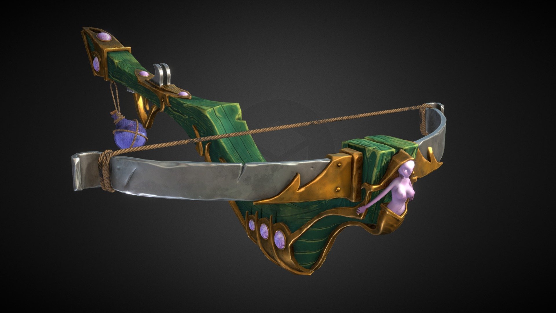 Magic Crossbow - 3D model by alyona22 [7f84b69] - Sketchfab