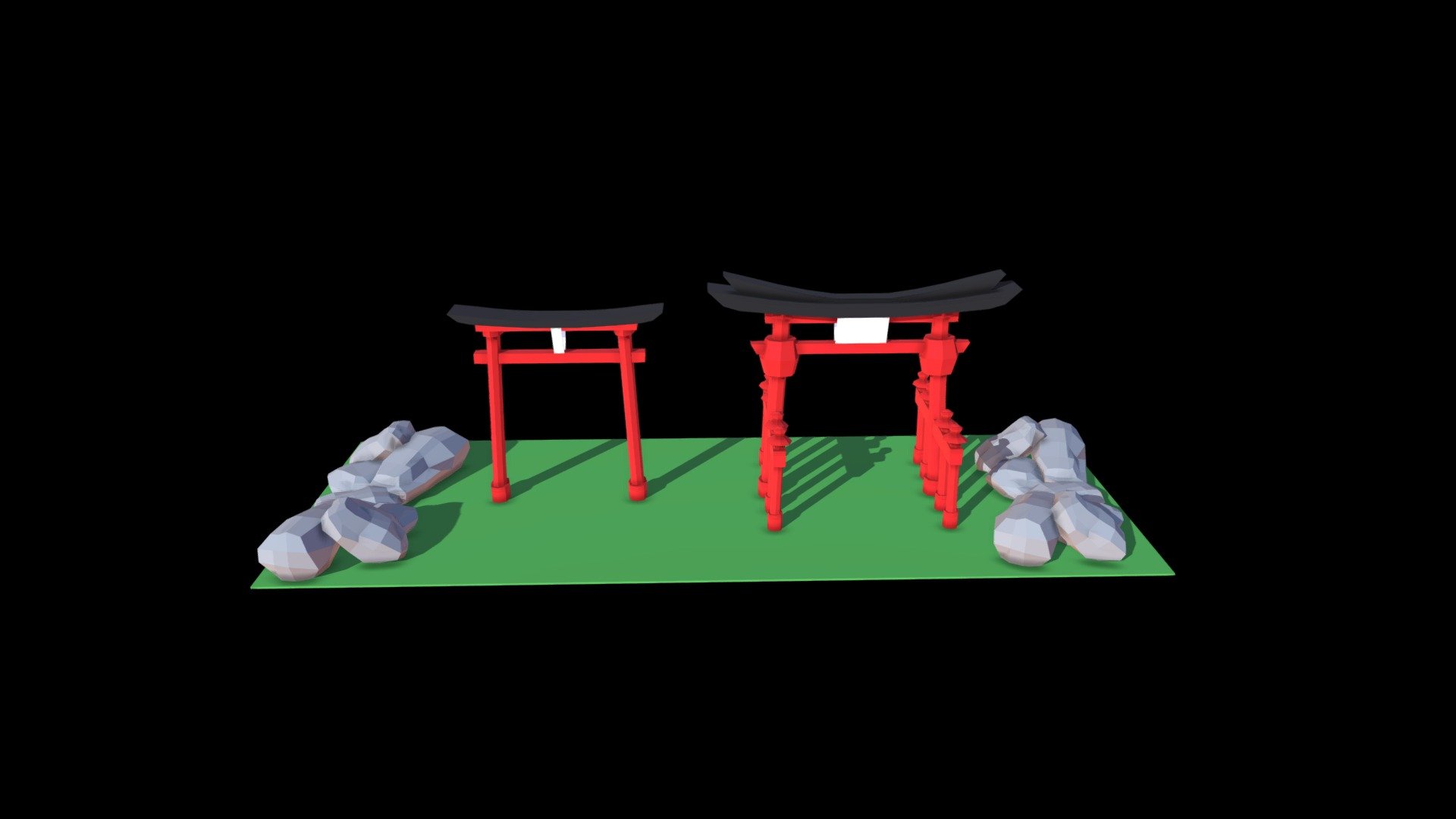 Torii gates - 3D model by KarimFatatry [7f85fb5] - Sketchfab