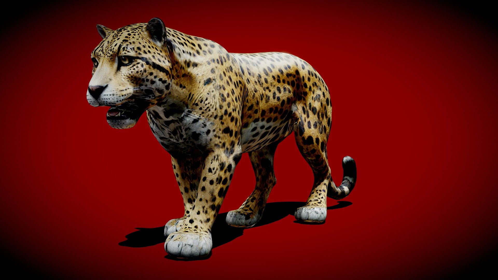 Animated Jaguar - 3D model by Anees Animates (@AneesAnimates) [7f89507 ...