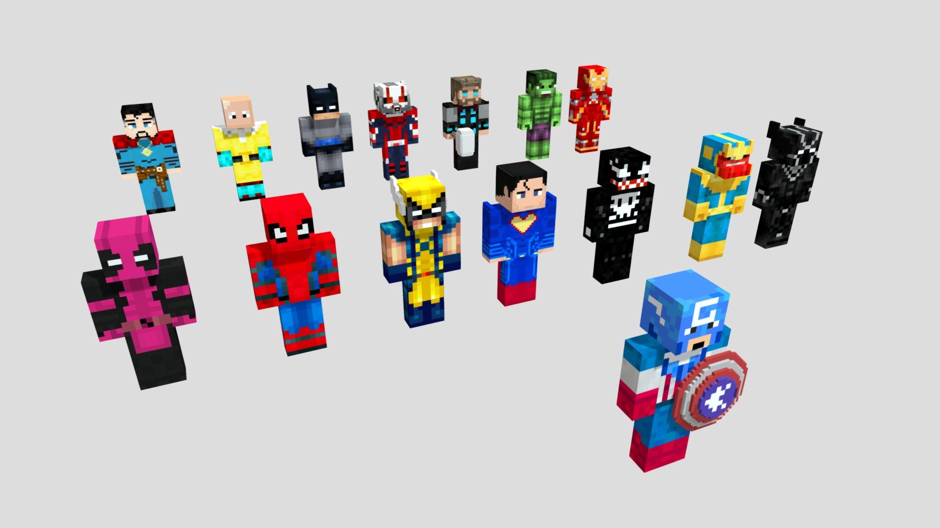 Superhero Minecraft Character - Download Free 3D model by Wasi204 ...