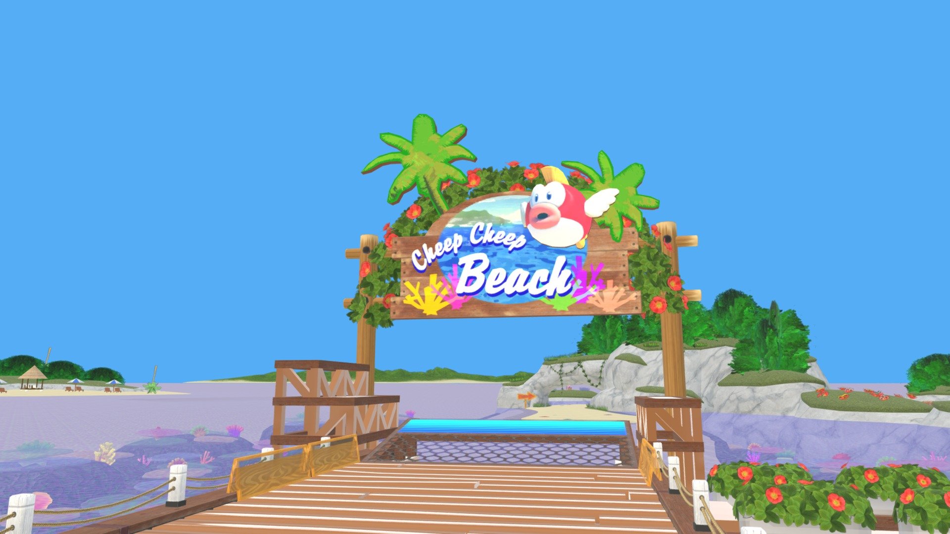 Wii U - Mario Kart 8 - DS Cheep Cheep Beach - Download Free 3D model by ...