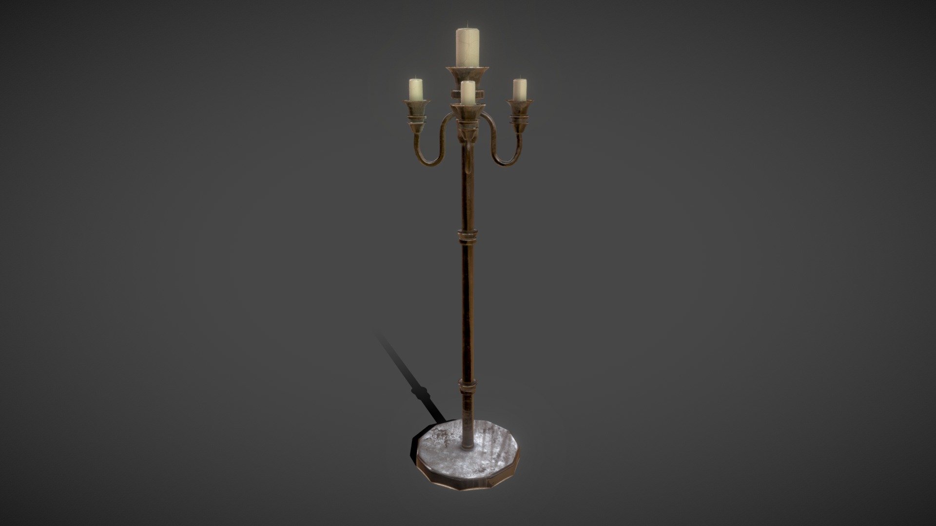 CandleStick - 3D model by ChloeRemaud [7f8b8a8] - Sketchfab