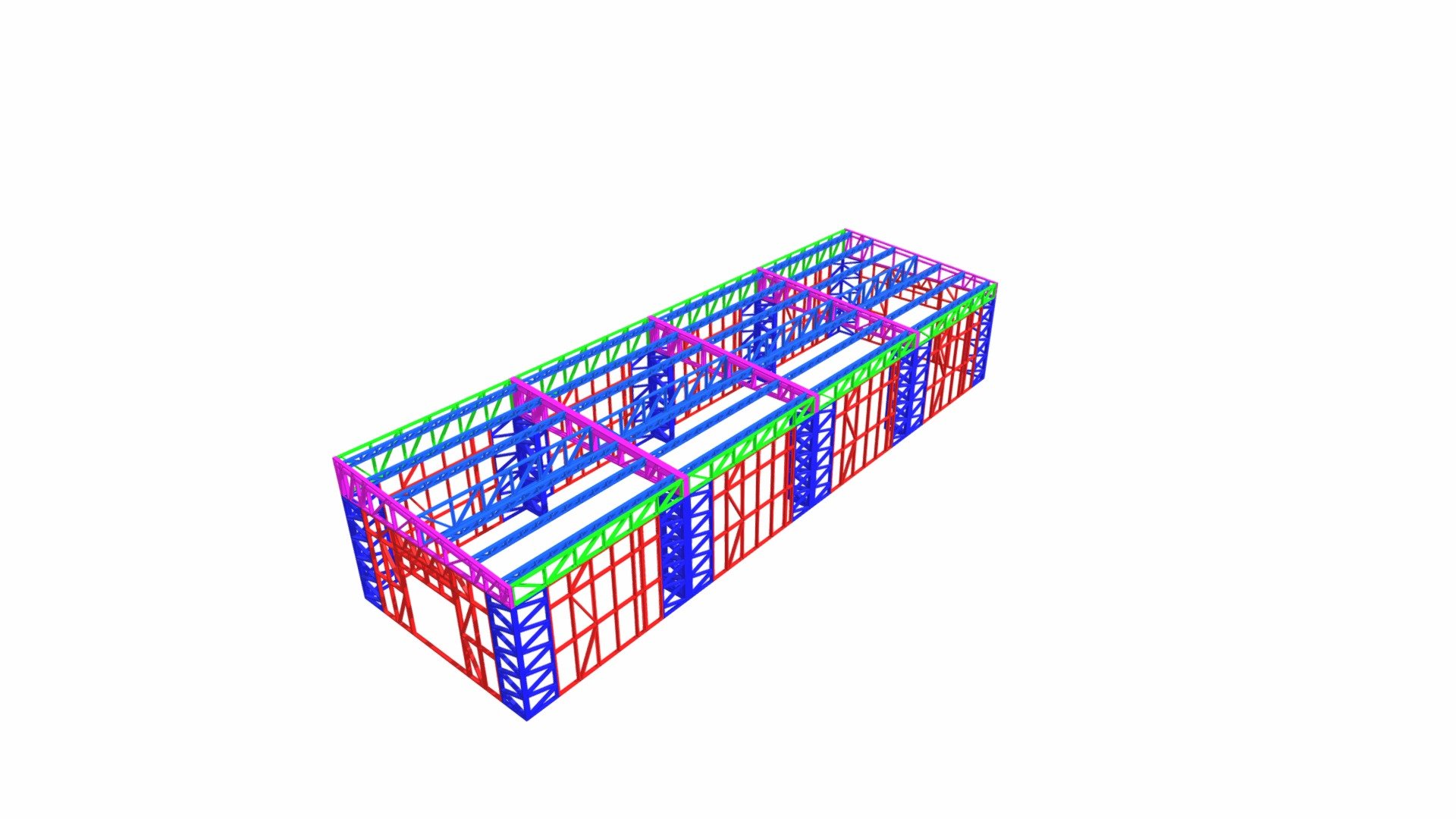 20m x 6m - Warehouse - 3D model by Steel Frames Direct & Go Tiny Frame ...