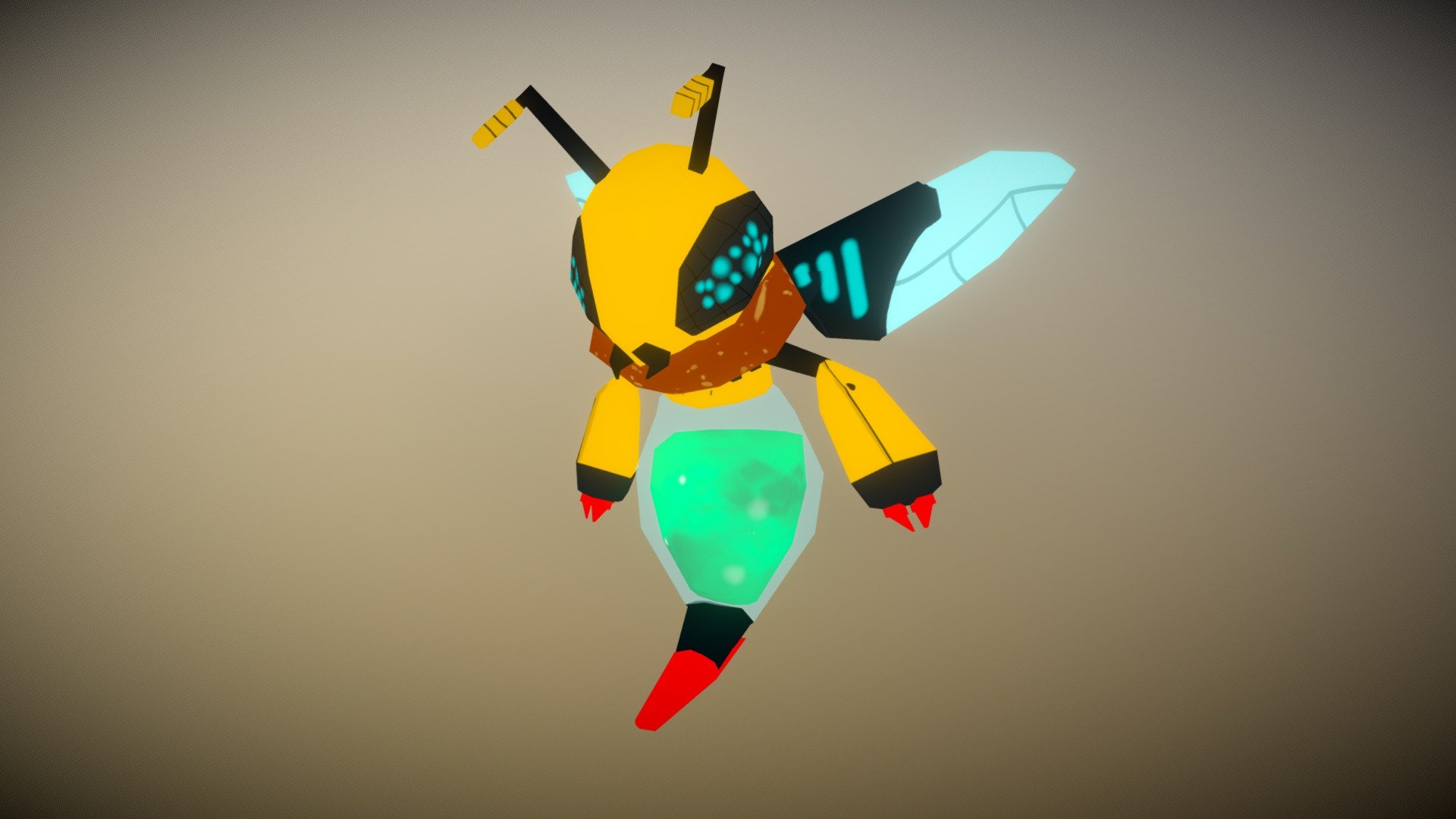 Acid Bee - 3D model by Artical [7f8ca13] - Sketchfab
