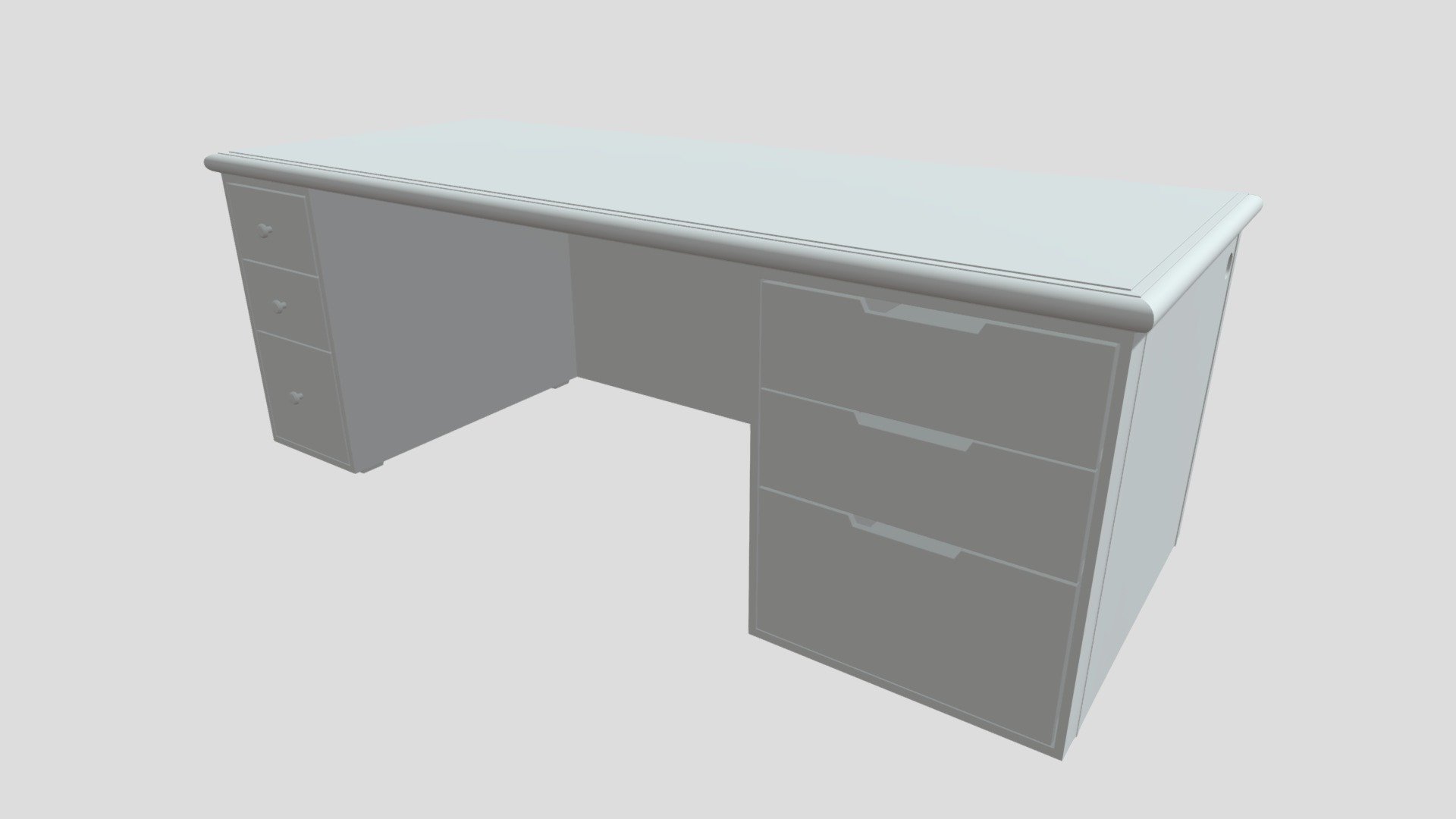 Office Desk - 3D model by richardyeungx [7f8cf53] - Sketchfab