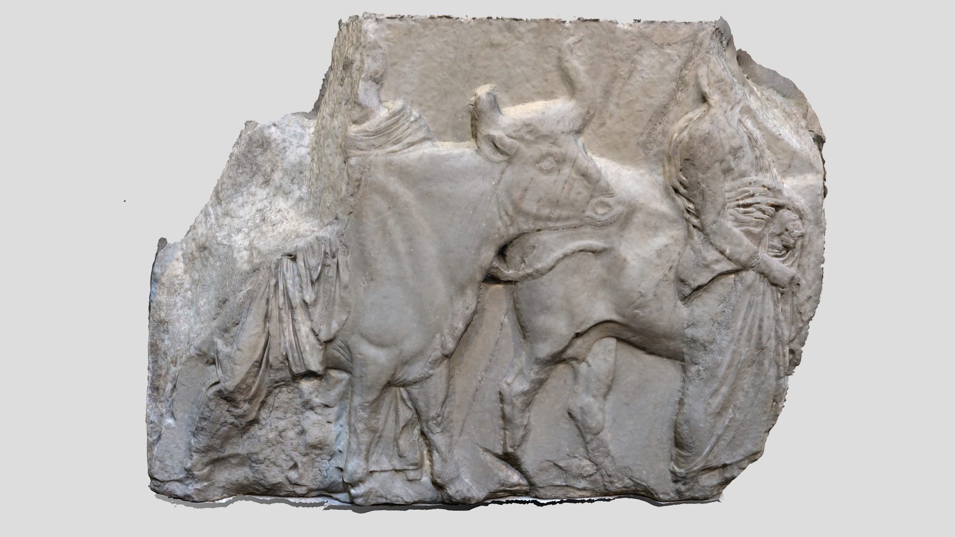 The Parthenon Frieze. Block S XLVI - Download Free 3D model by ...