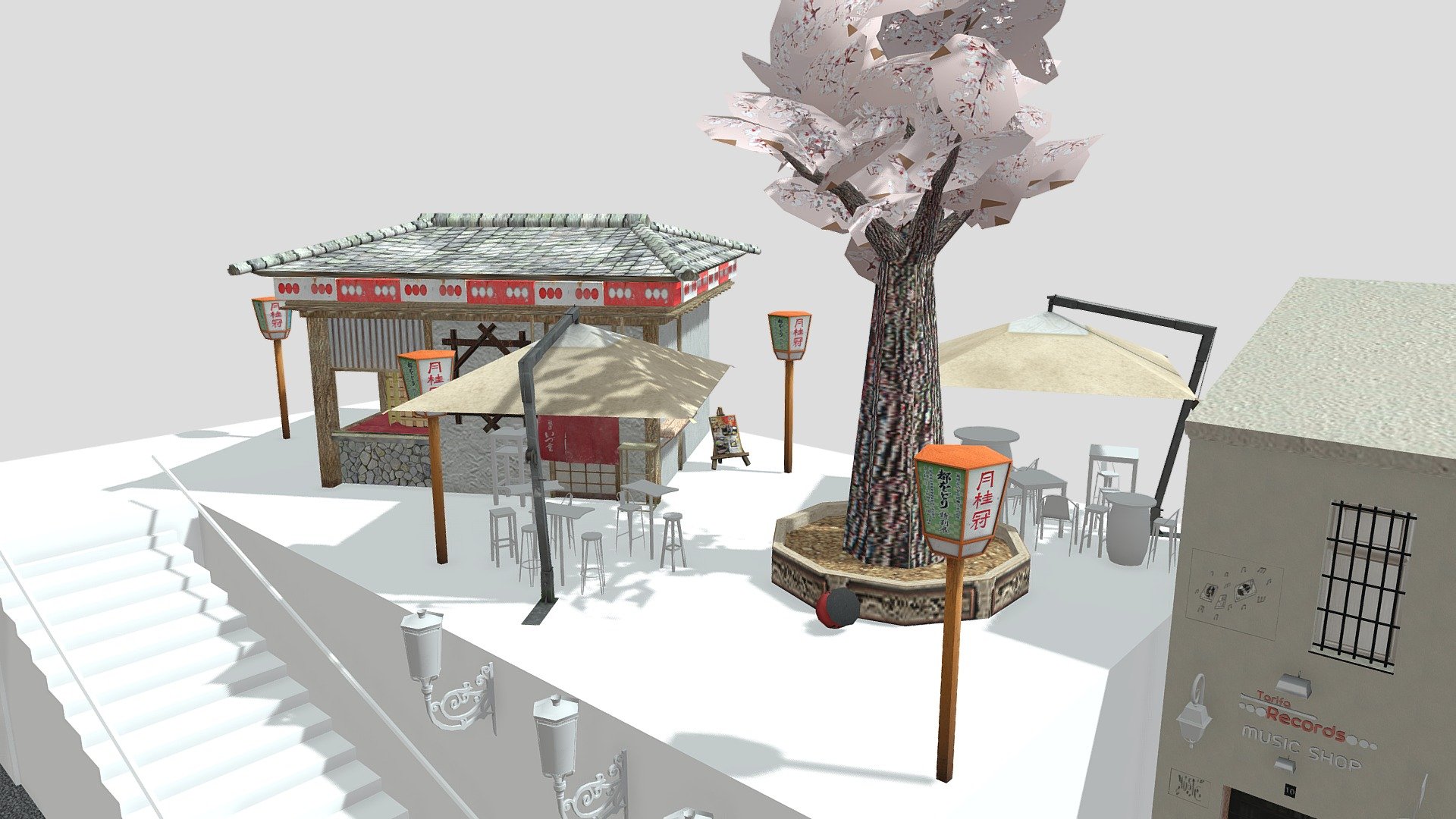 City Scene Retake - 3D model by Povilas Paliulis (@povilas99) [7f8fda9 ...