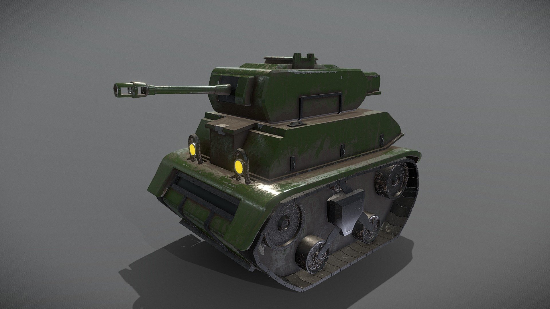 Sherman Tank - Stylised Blender lowpoly WW2 - Download Free 3D model by ...