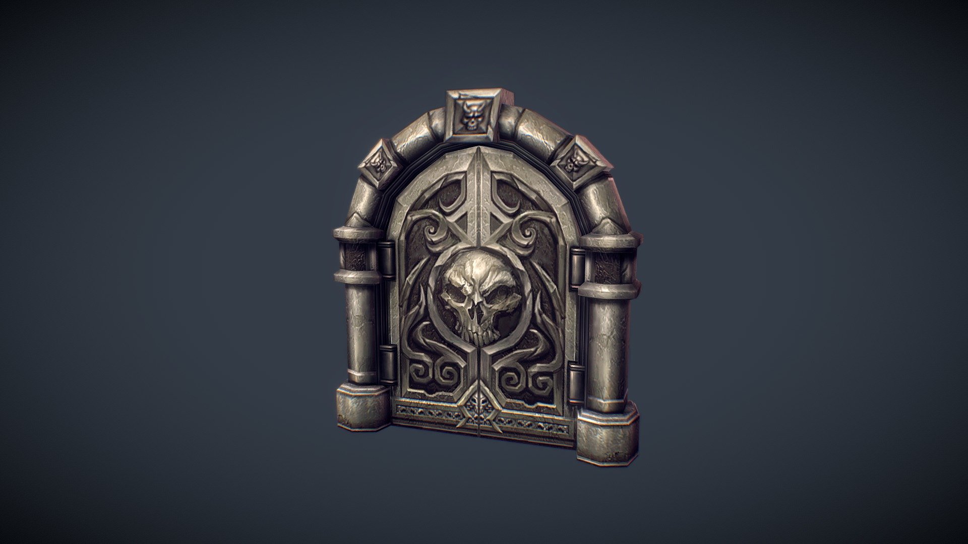 Stone Dungeon Door - Hand Painted Series - Buy Royalty Free 3D model by ...