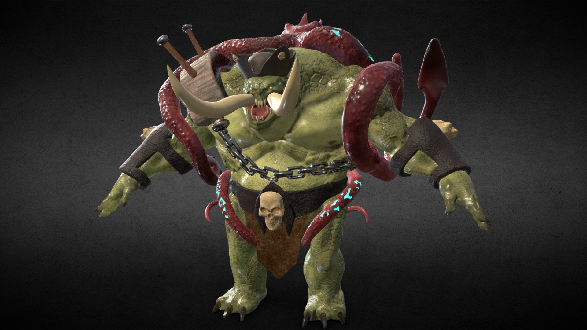 Pirate Demon Low Res - 3D model by Kevin Lopez Cuevas (@kllopezcuevas ...