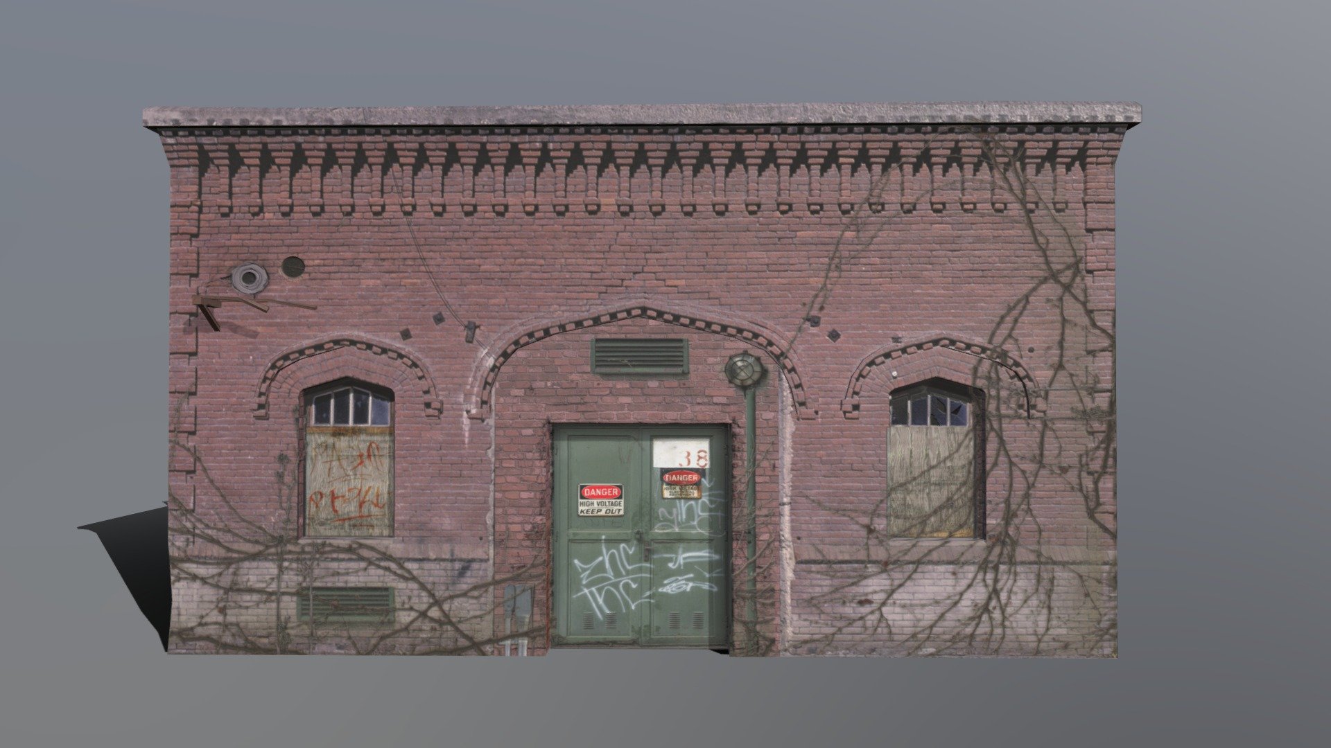 Brick Substation - Download Free 3D model by CommonSpence [7f9407d ...