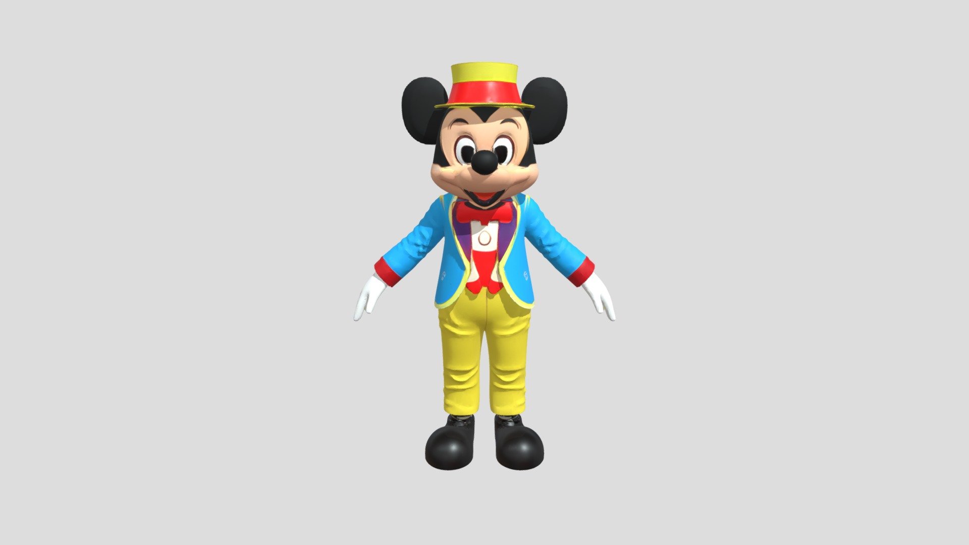 cartoon mouse in colorful outfit - 3D model by karamatsuichi124 ...