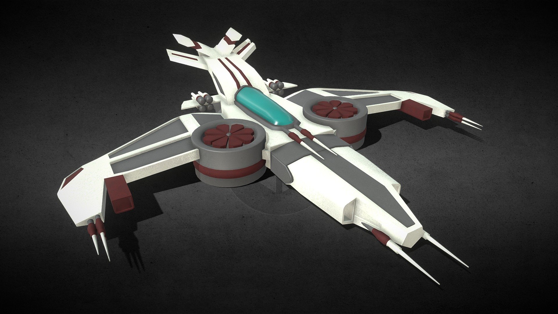 Spaceship Interceptor - Download Free 3D model by MOJackal [7f95063 ...