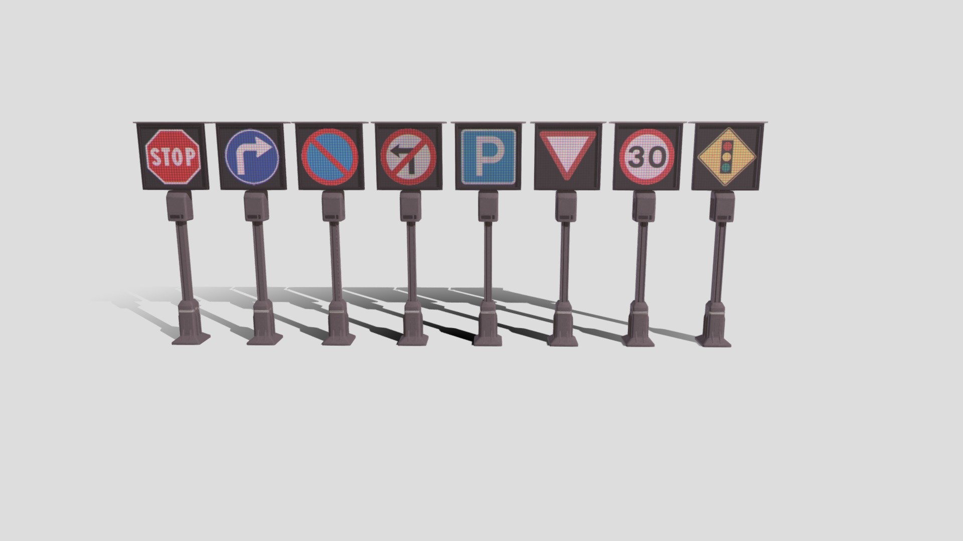 Cyberpunk Street Signs - Buy Royalty Free 3D model by kambur [7f96719 ...