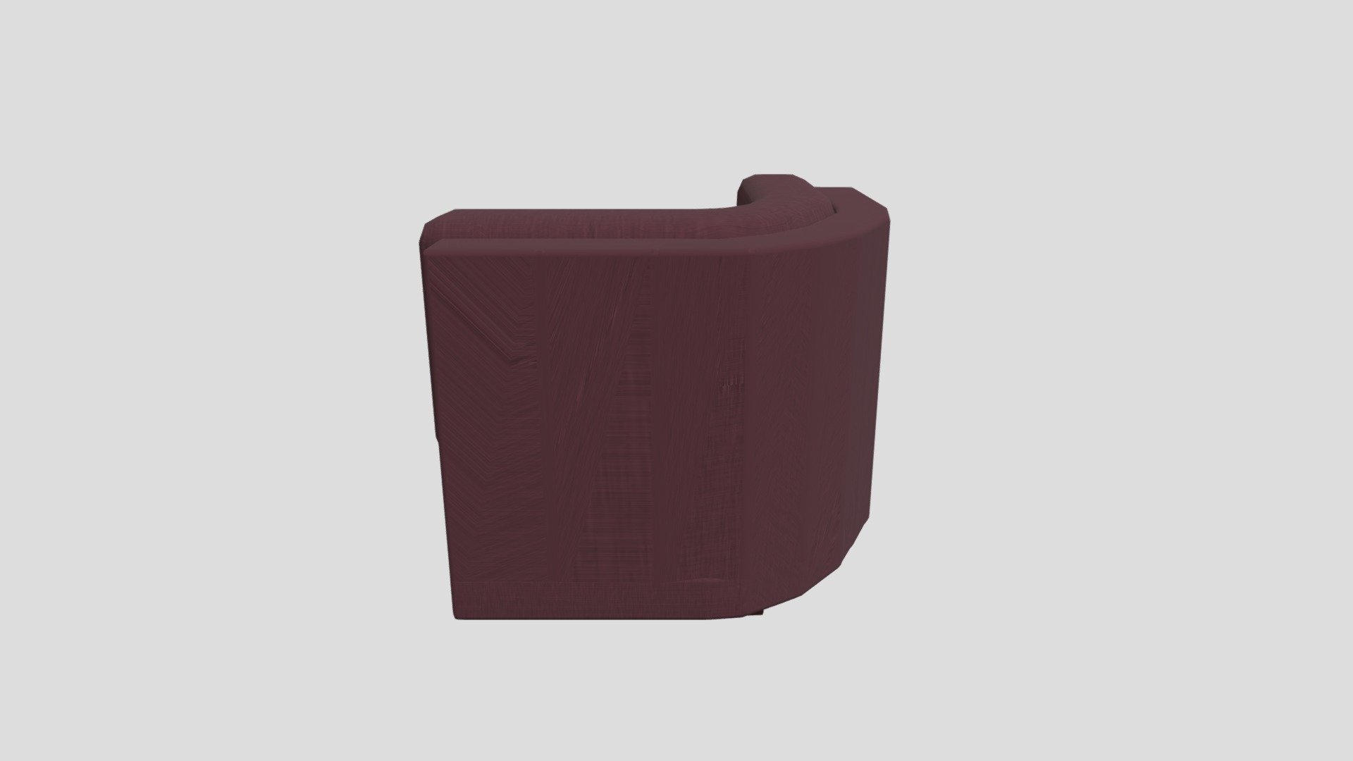 Rounded Corner Chair - 3D model by StephanieMusic [7f98c1c] - Sketchfab