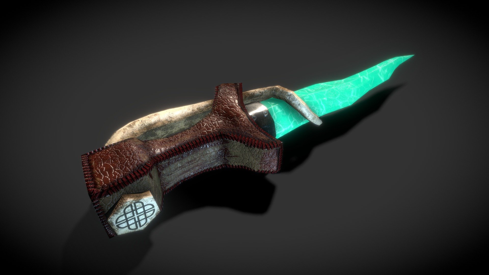 Magical Fantasy Crystal Dagger - Download Free 3D model by Shaz ...