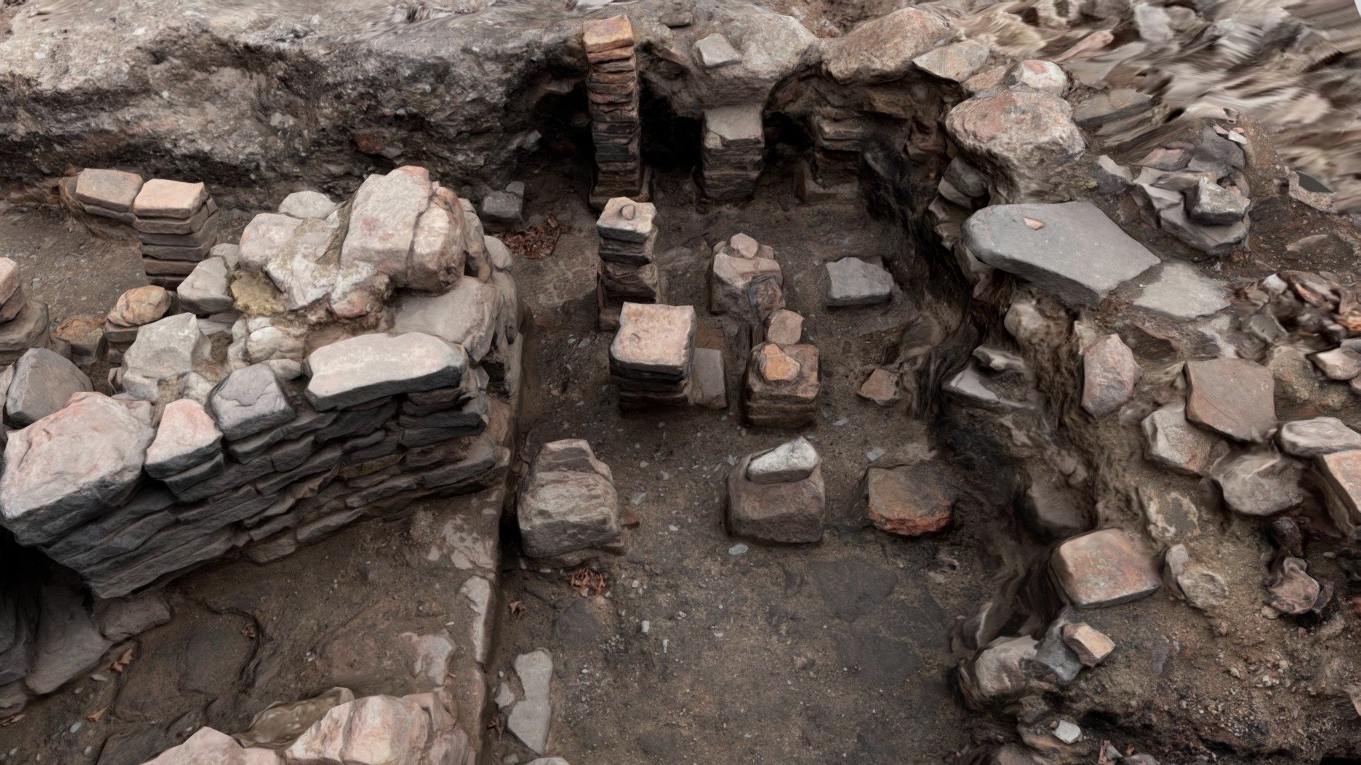Roman Baths in Carlisle - The Hypocaust - 3D model by Commendium ...