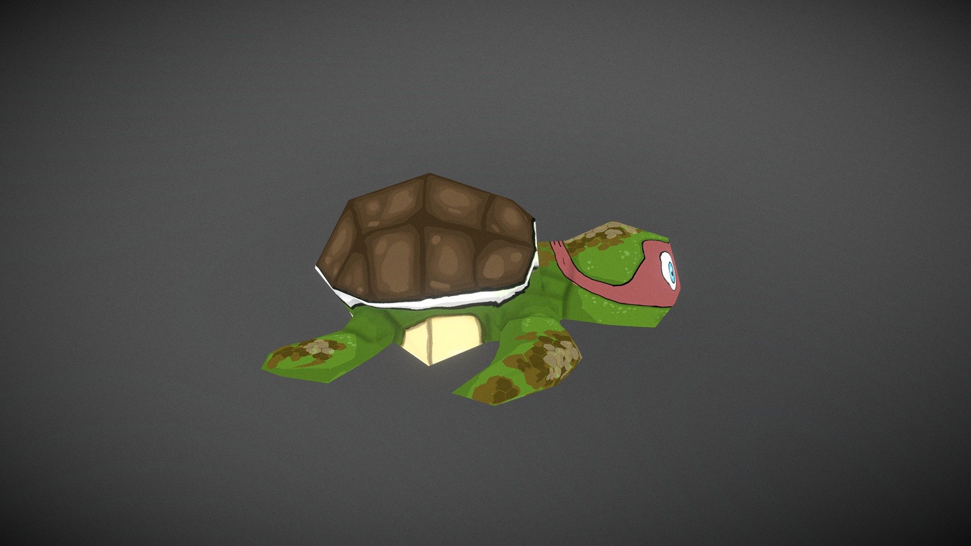 Low Poly Turtle - 3D model by Ashtronaut (@nightyknight) [7f9e85d ...