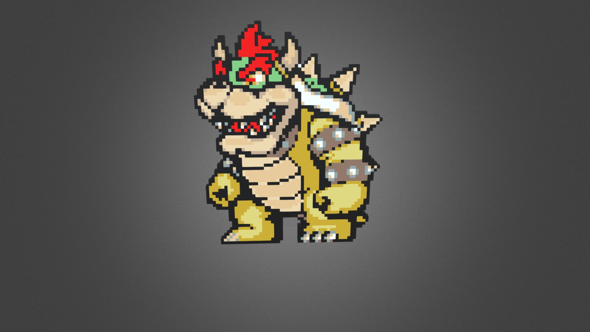 Pixel Bowser/20 followers special. - Buy Royalty Free 3D model by Dr ...