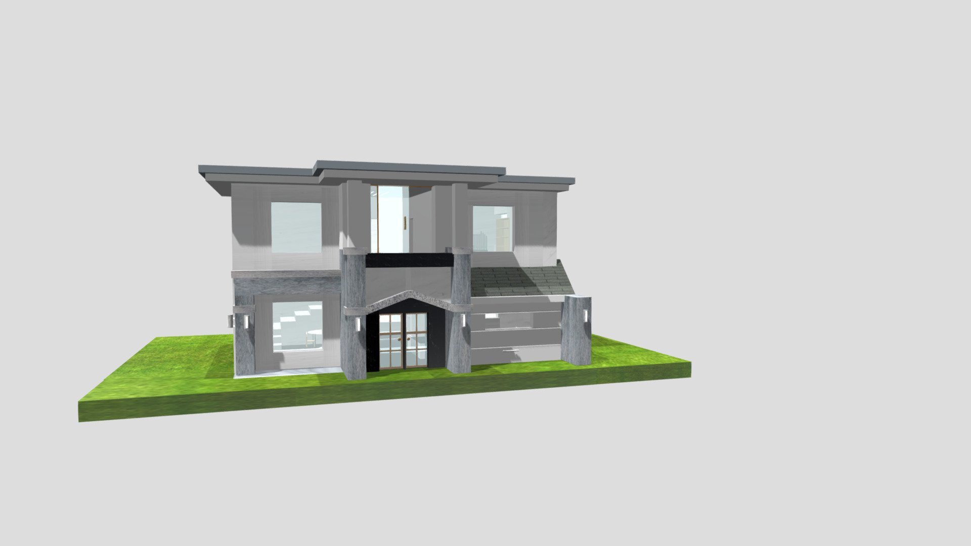 Mansion with full interior - Download Free 3D model by starwars123 ...