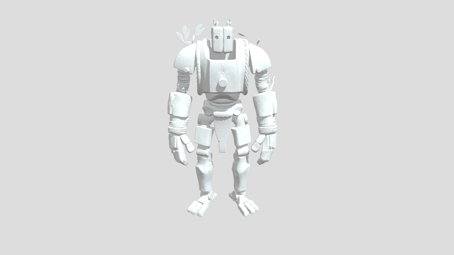 Stylized Rusty Robot Character – Game Ready PBR - 3D model by ROHIT (@B ...