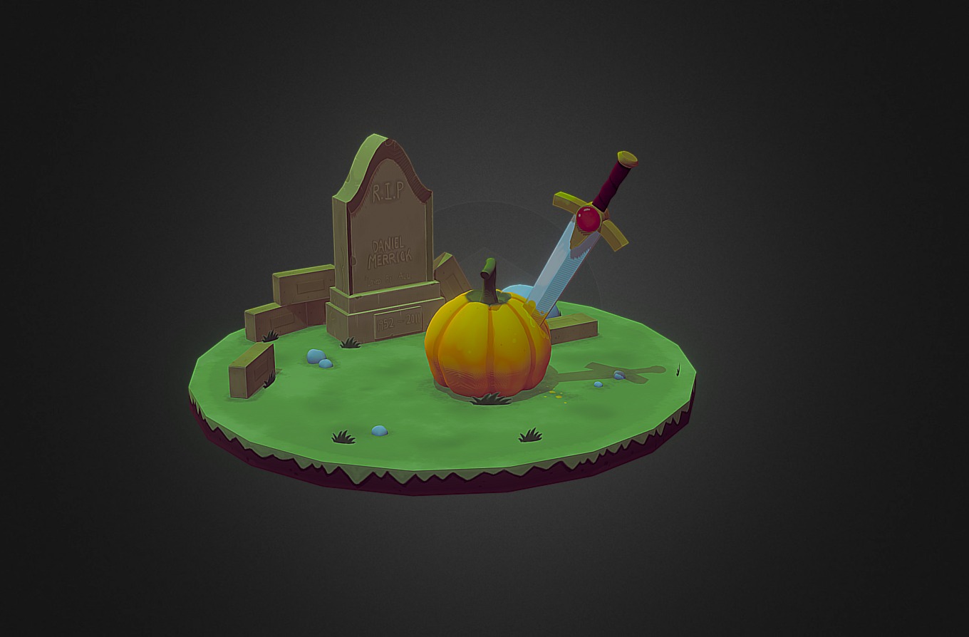 Pumpkin Memorial - 3D model by saucychips [7fa7bf5] - Sketchfab
