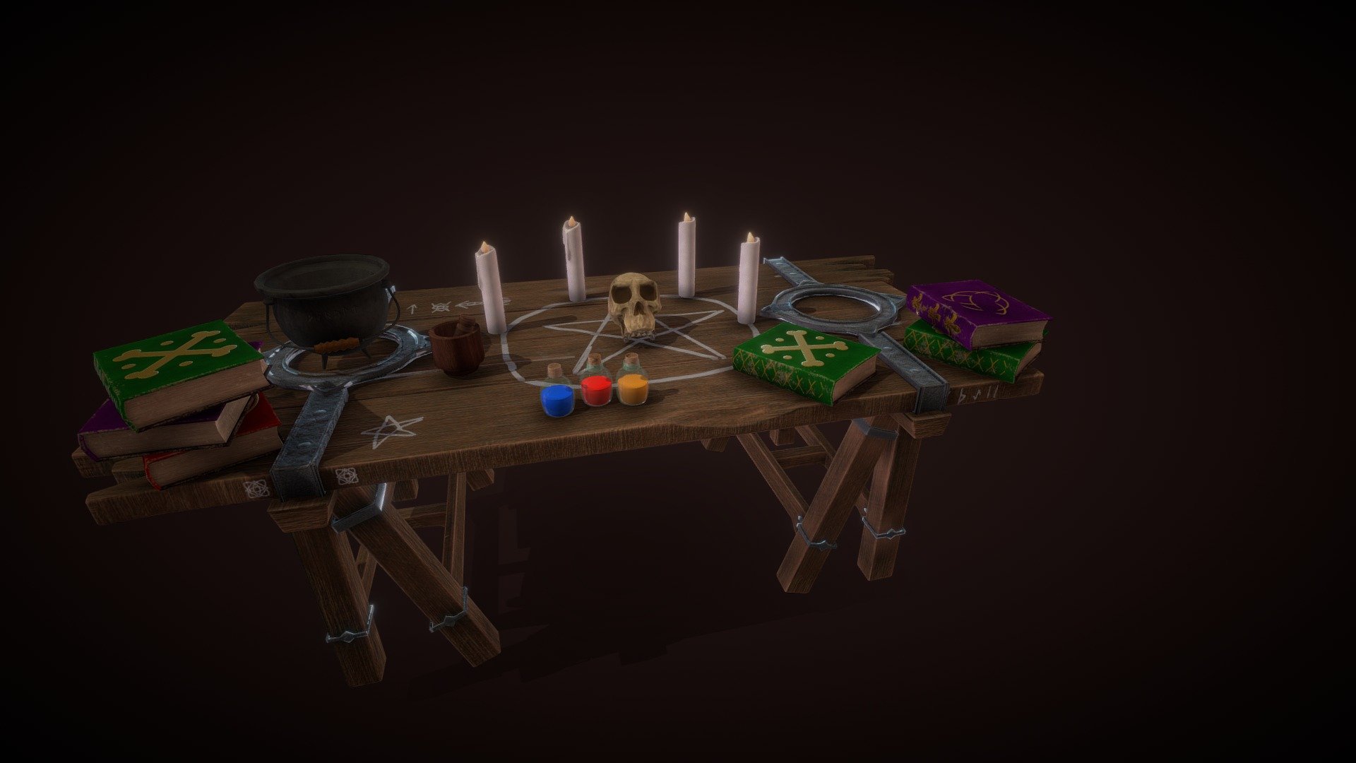 Wizard's Table - 3D model by ElishaThomas [7fabcda] - Sketchfab