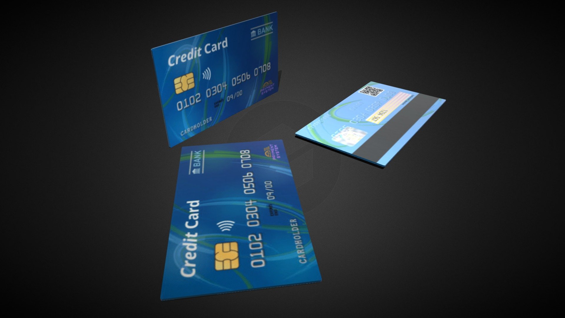 Bank Cards - Download Free 3D model by Salman1941 (@csharpandnodejs001 ...