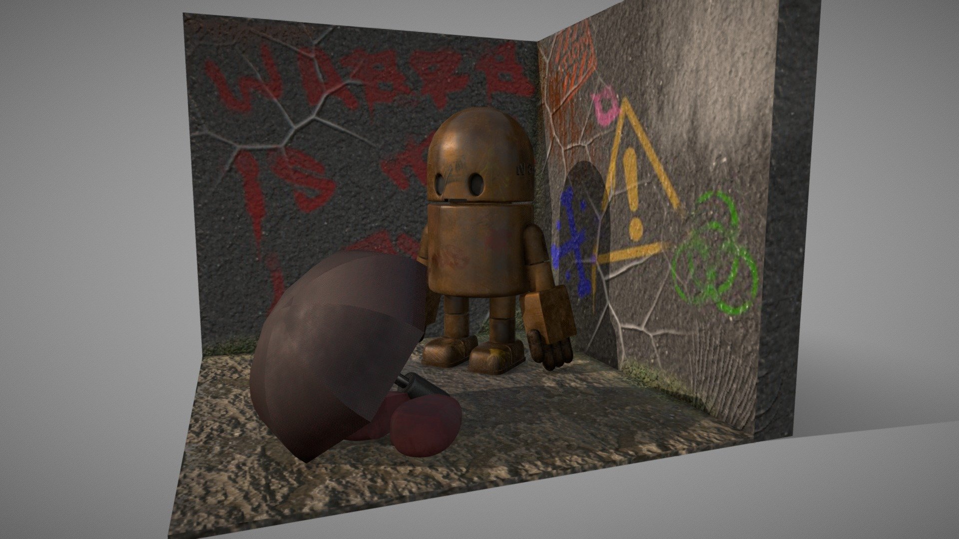 Lonely Robot - 3D model by caldas04 [7fabfdc] - Sketchfab