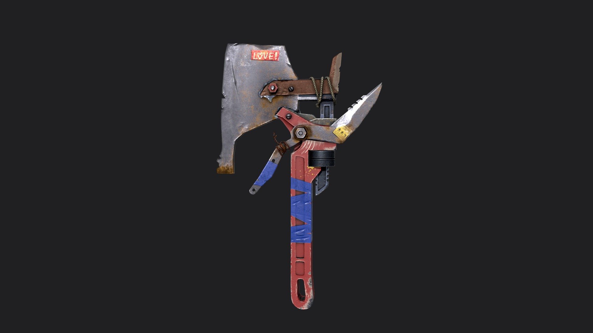 Axe - wrench - 3D model by anna_min [7fac4a7] - Sketchfab