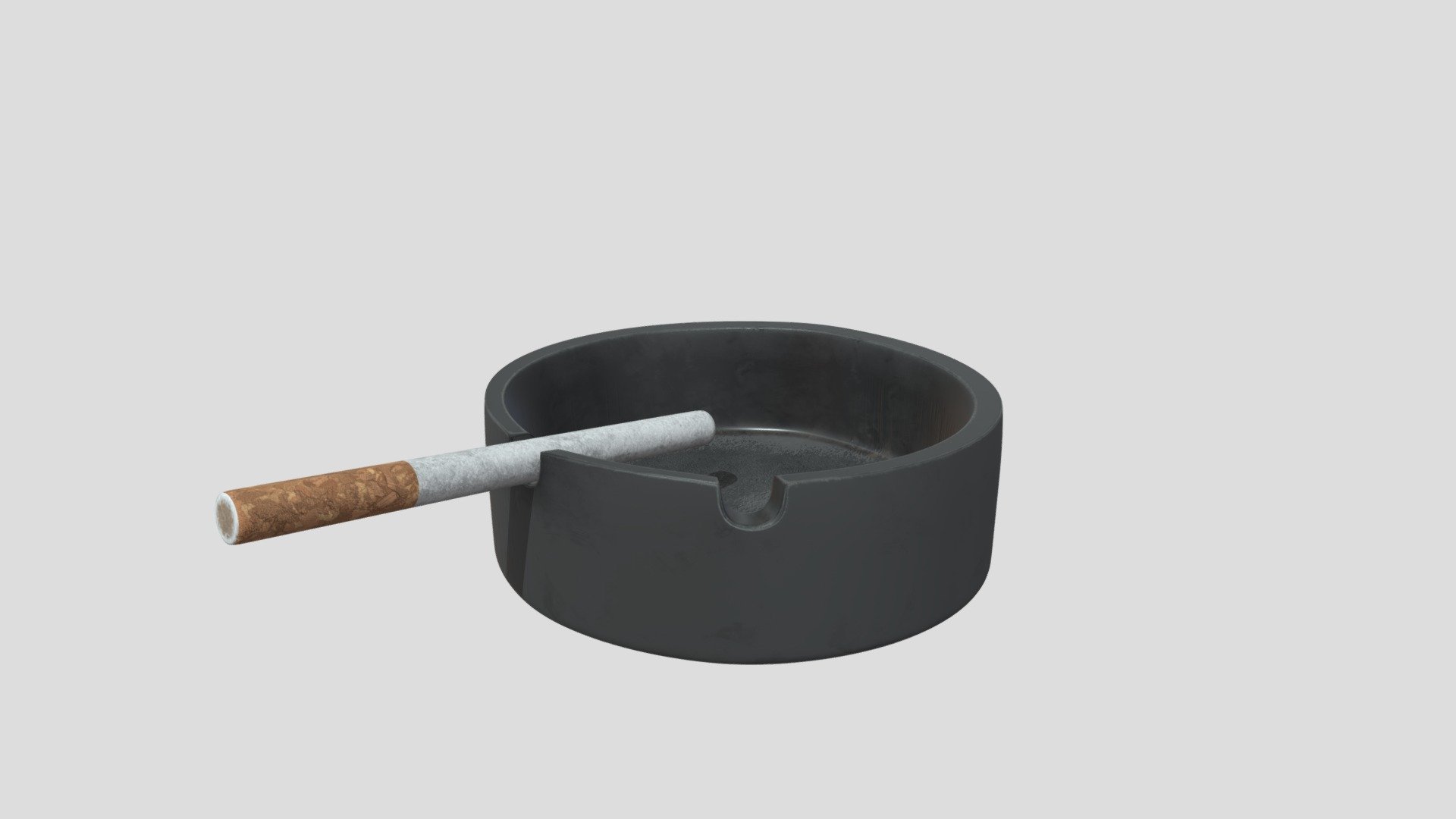 Cigarette & Ashtray - Download Free 3D model by Ragnar76 (@akilakman ...