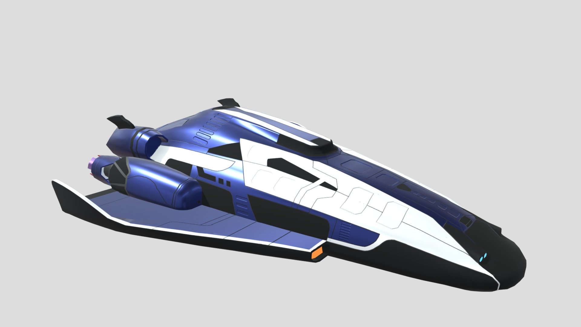 Standard Issue Dark Blue Rocket - 3D model by Dimensional Designs Co ...