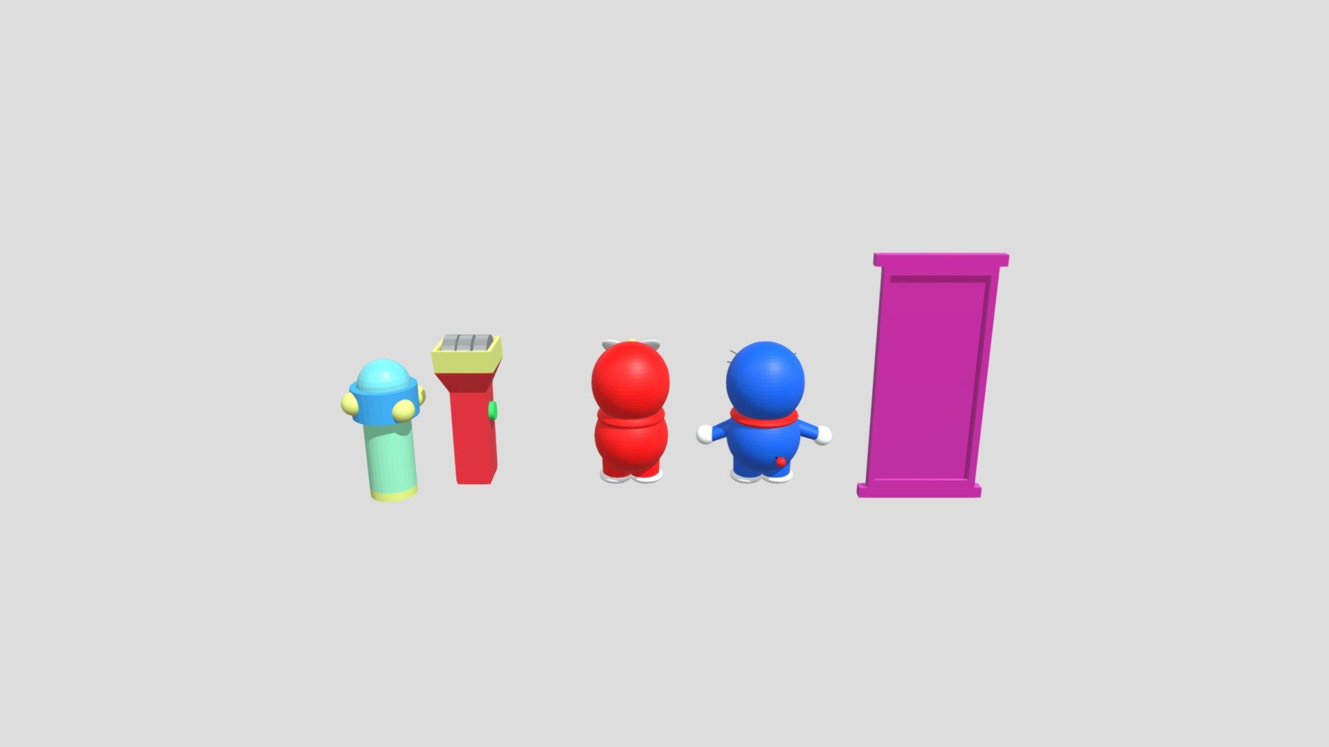 Doraemon Gadgets Small , Big Light Anywhere door - Download Free 3D ...