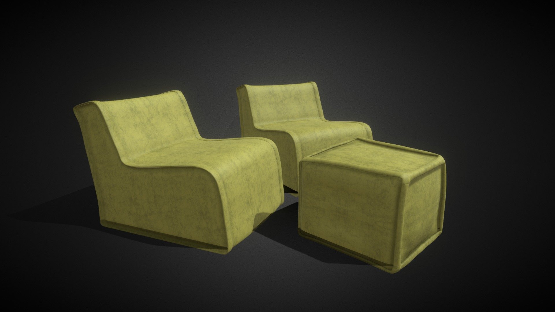 Modul Sofa And Poof V230223 - Download Free 3D model by saintkastiell ...